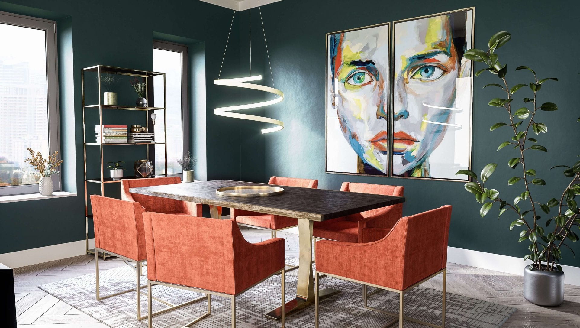 Top Interior Design Trends 2019 in 3D Furniture Rendering - Ilustraviz